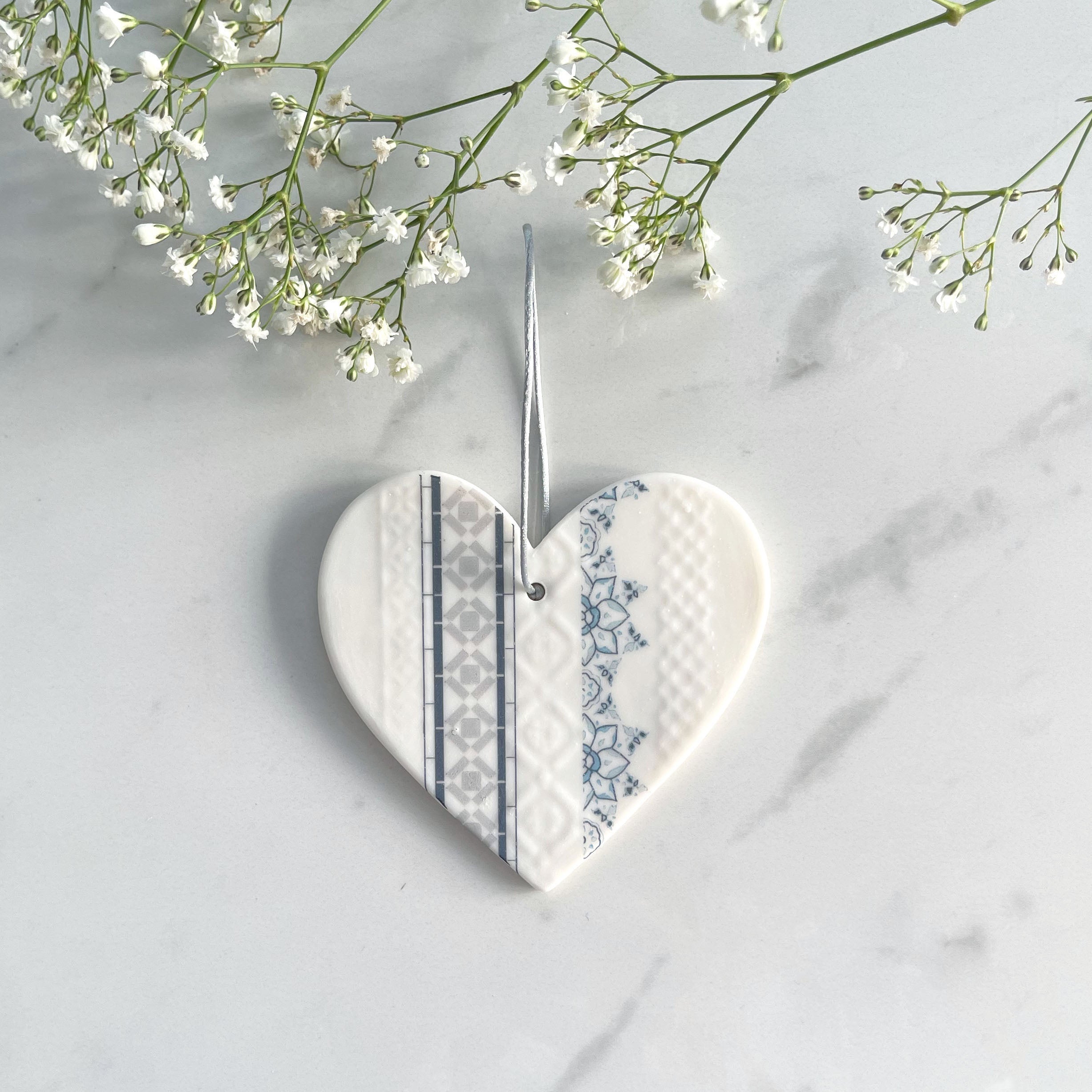 Handmade Fusion Heart Decoration – Alex Allday Ceramics